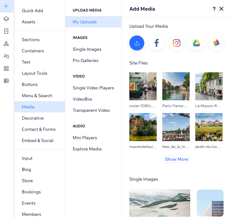Studio Editor Adding Elements Help Center Wix