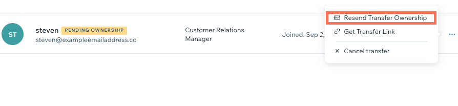Managing Your Site Transfers | Help Center | Wix.com