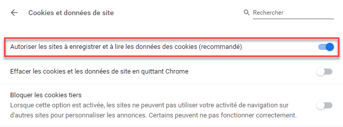 Activer les cookies de votre navigateur | Centre d'Assistance | Wix.com
