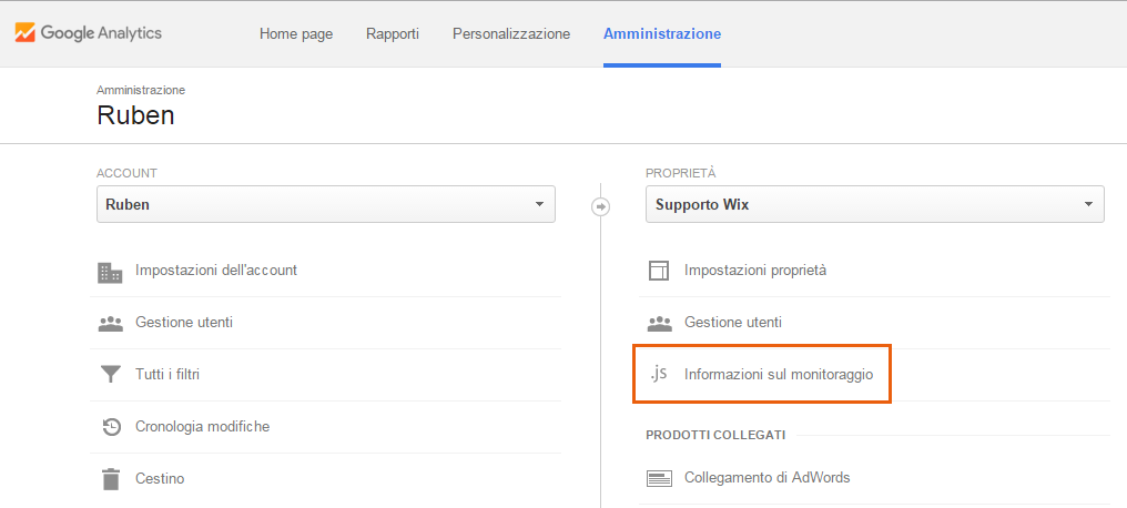 Aggiungere l'ID di monitoraggio di Google Analytics al tuo sito Wix | Centro di Apprendimento ...