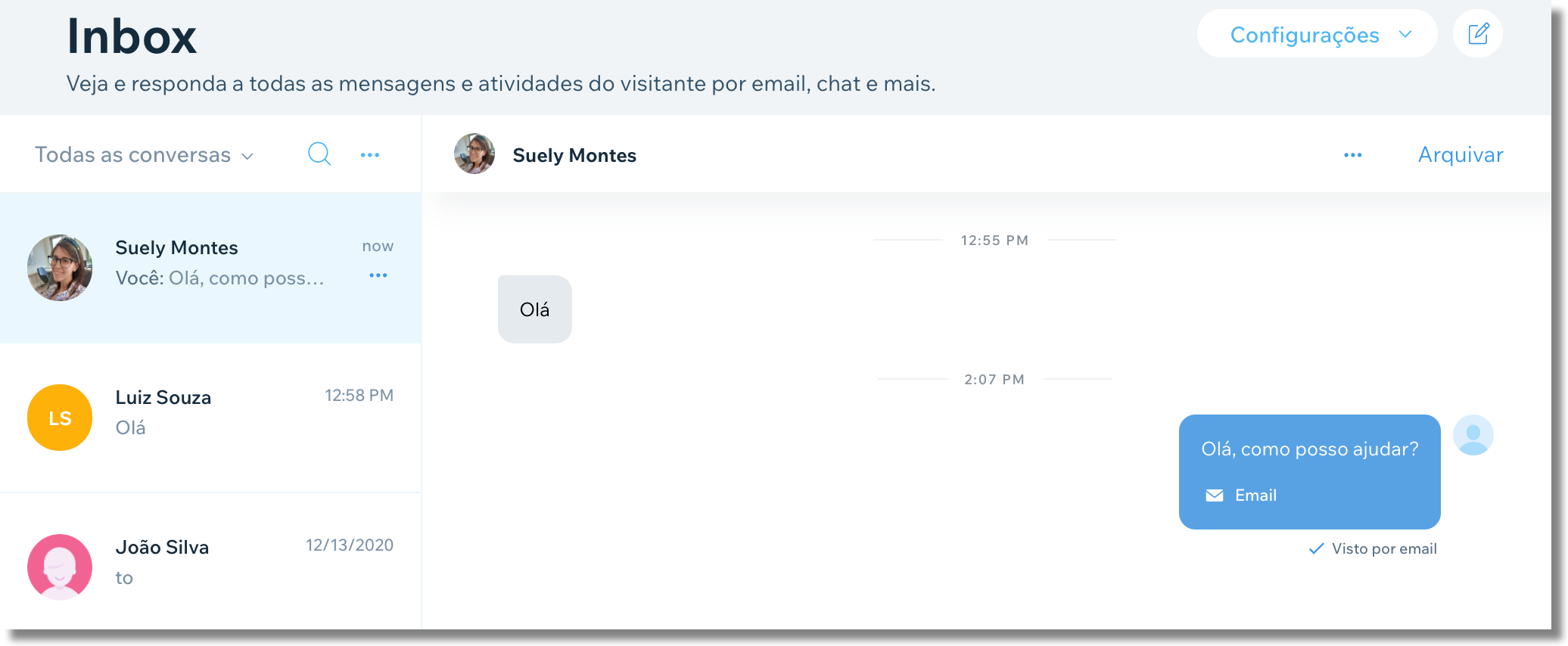 Wix Chat: visão geral | Central de Ajuda | Wix.com