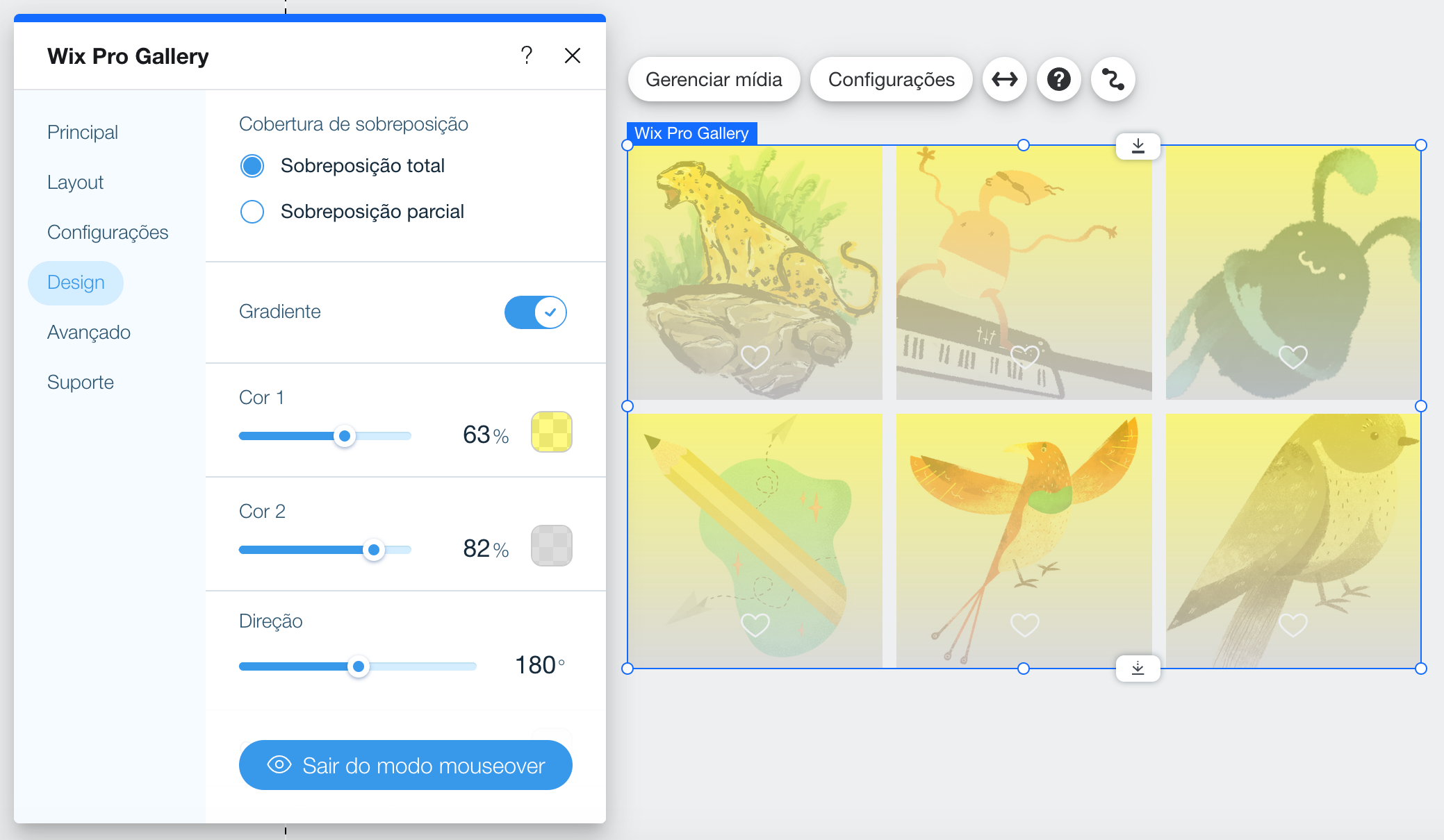 Wix Pro Gallery: personalizar a visualização "ao passar o mouse" no Wix ...