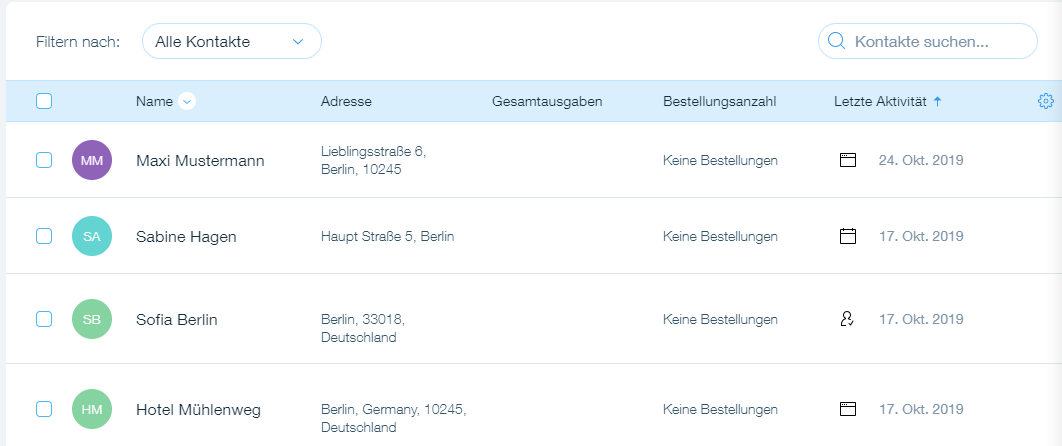 Über deine Kontaktliste | Support Zentrum | Wix.com
