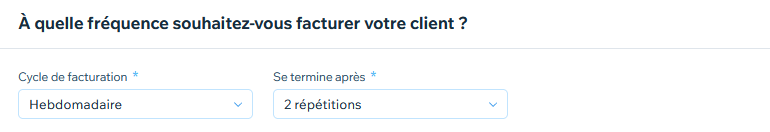 Factures Wix : Créer une facture récurrente | Centre d'Assistance | Wix.com