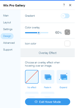 Wix Pro Gallery: Adding and Setting Up Your Gallery | Help Center | Wix.com