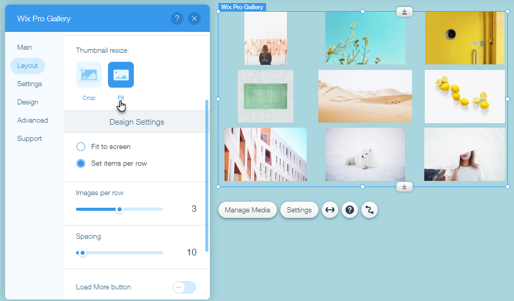 Wix Pro Gallery: Customizing Your Gallery's Thumbnails | Help Center ...