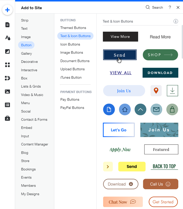Wix Editor: About Buttons | Help Center | Wix.com