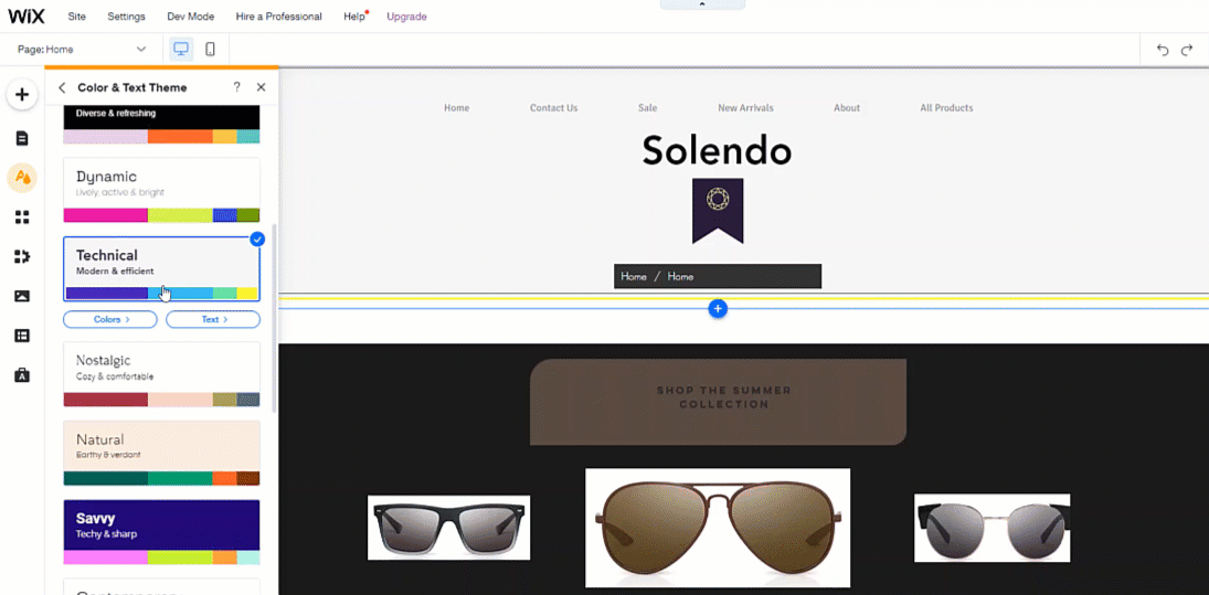 Wix Editor: Customizing Your Site's Theme and Design | Help Center ...