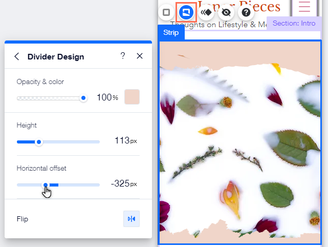 Wix Editor: Customizing Shape Dividers on Your Mobile Site | Help ...