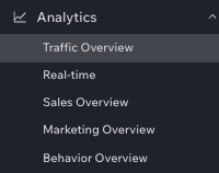Wix Analytics Traffic, Sales, and Behavior Overviews | Help Center ...