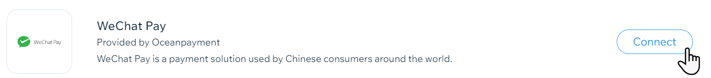 Connecting WeChat Pay as a Payment Method (Through Oceanpayment) | Help Center | Wix.com