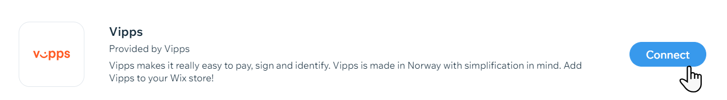 Connecting Vipps as a Payment Provider | Help Center | Wix.com