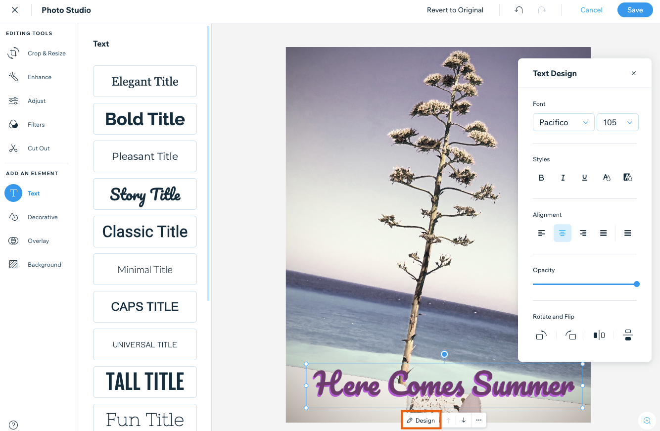 Wix Media: Using the Wix Photo Studio Tools | Help Center | Wix.com