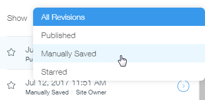 Viewing and Managing Your Site History | Help Center | Wix.com
