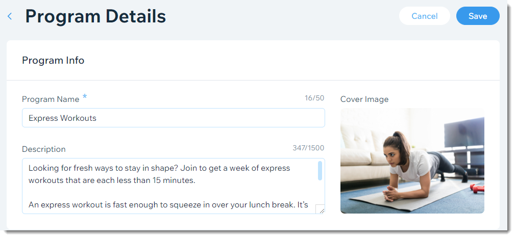 Online Programs: Creating a New Program | Help Center | Wix.com