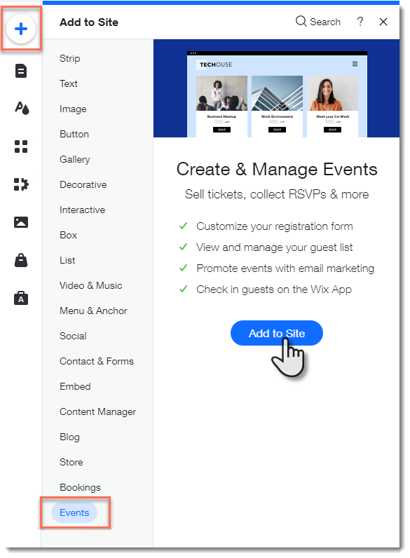 Wix Events: Adding Wix Events to Your Site | Help Center | Wix.com
