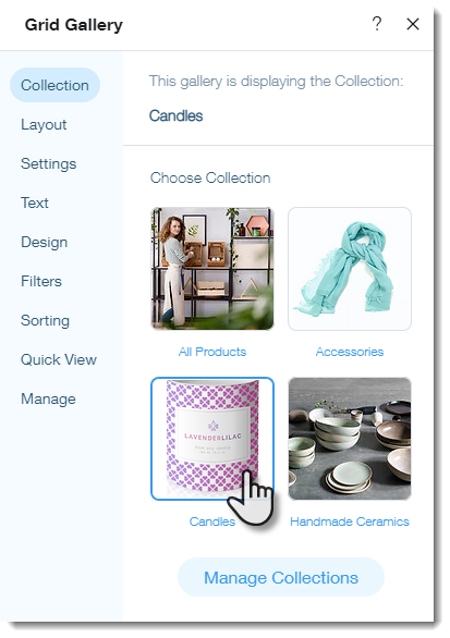 Wix Stores: Adding and Setting Up Product Galleries | Help Center | Wix.com