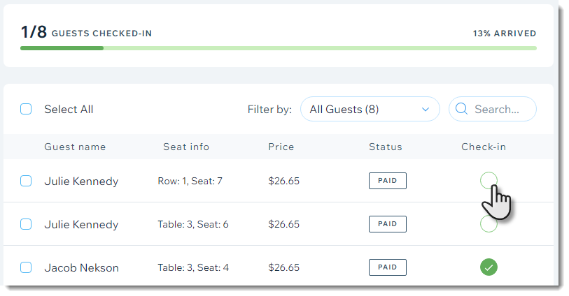 Wix Events: Managing Your Guest List | Help Center | Wix.com