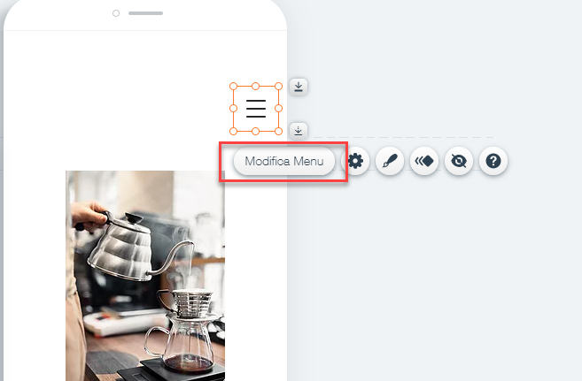 Editor Wix: informazioni sul menu Mobile | Centro di Apprendimento ...
