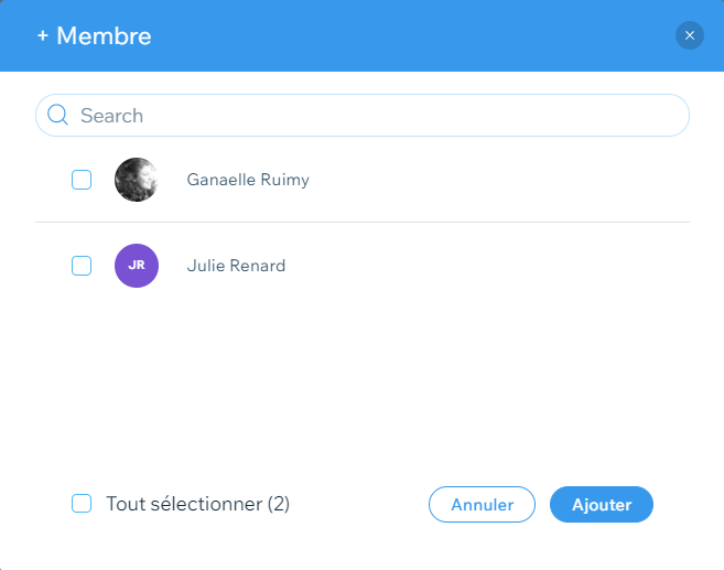Wix Groupes : Gérer votre liste de membres | Centre d'Assistance | Wix.com