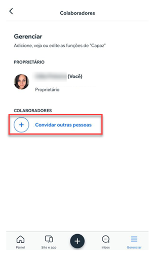 App Wix Owner: convidar e gerenciar colaboradores | Central de Ajuda ...