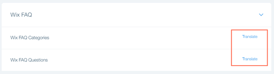 Wix Multilingual: Translating Your FAQ | Help Center | Wix.com