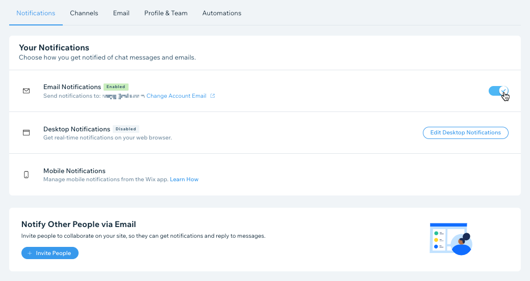 Wix Inbox: Managing Your Notification Settings | Help Center | Wix.com