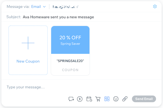 Wix Inbox: Sending Messages and Attaching Elements | Help Center | Wix.com