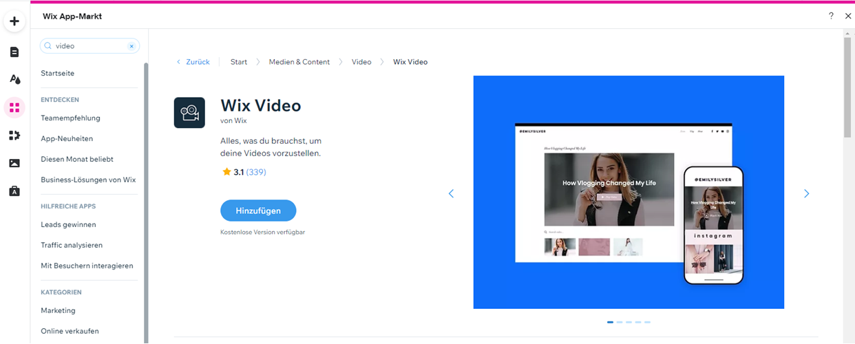 Wix Video: Über Wix Video | Support Zentrum | Wix.com