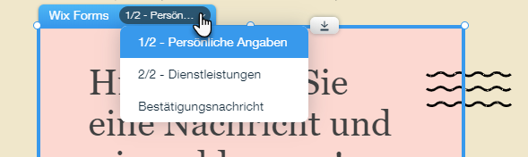 Mehrstufiges Formular | Support Zentrum | Wix.com