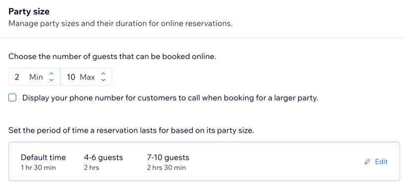 Wix Restaurants: Setting Up Your Availability for Online Reservations ...