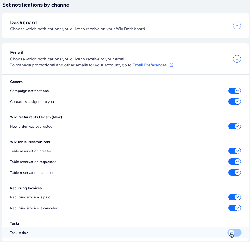 Wix Restaurants: Managing Your Notifications for Table Reservations ...