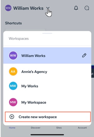 Wix Studio-app: Een werkruimte maken en bewerken - Wix Helpcentrum