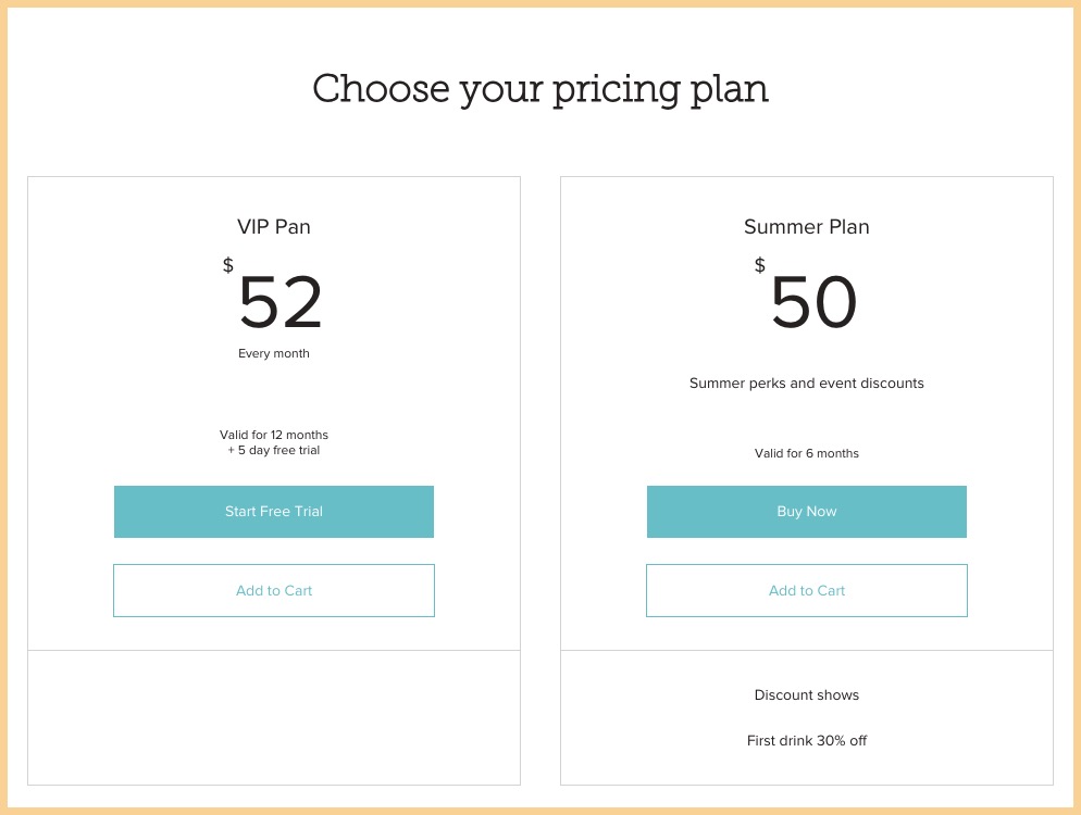 Pricing Plans: Adding Checkout Buttons to Your Cart | Help Center | Wix.com