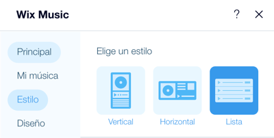 Wix Music: personalizar el aspecto del reproductor de Wix Music ...