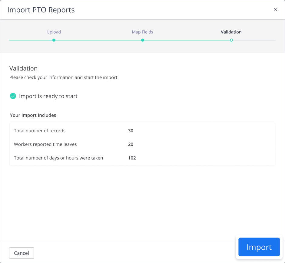 PTO: How to Import PTO Reports from your third-party HRIS or PTO system