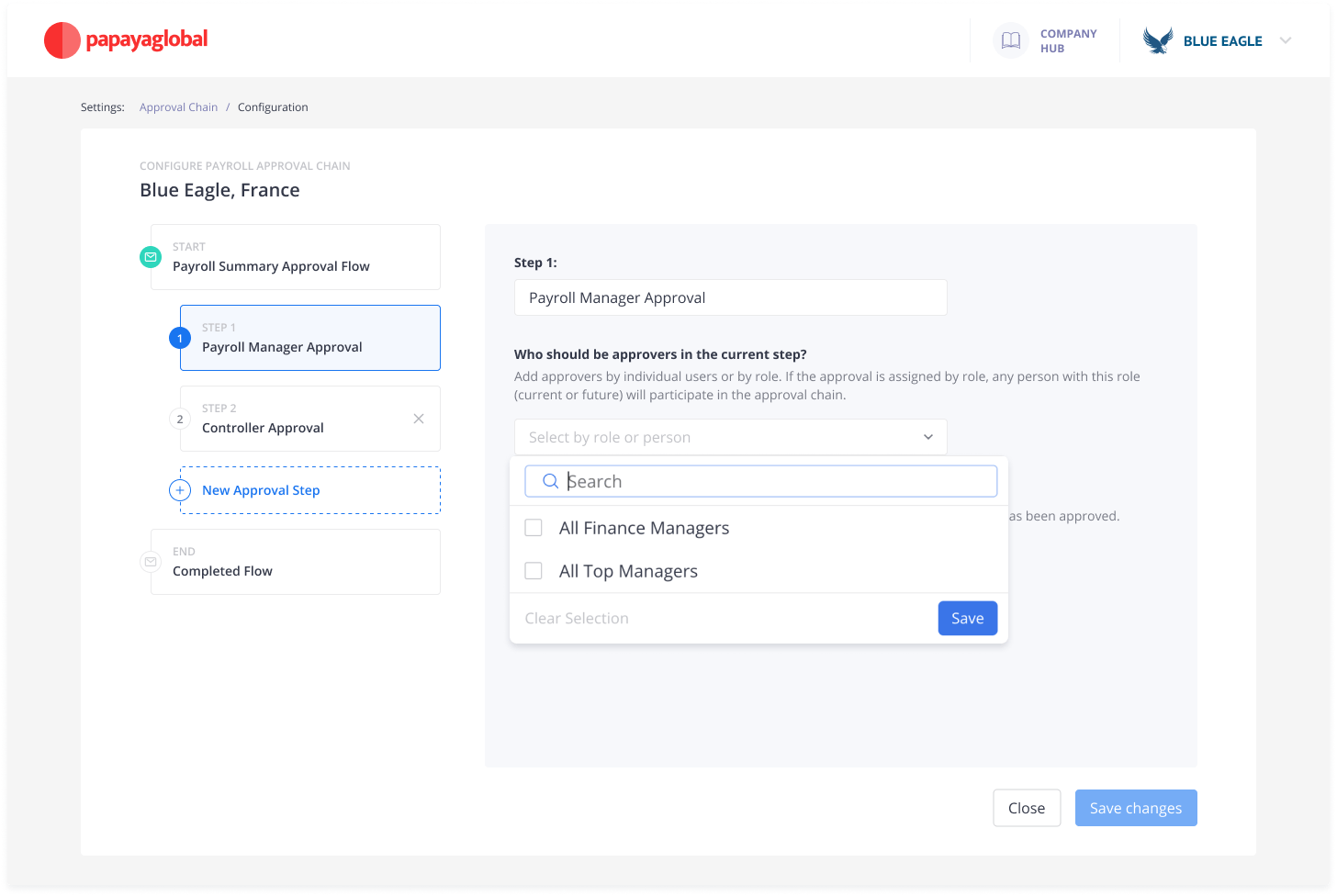 Payroll: How to Edit or Create a Payroll Summary Approval Chain