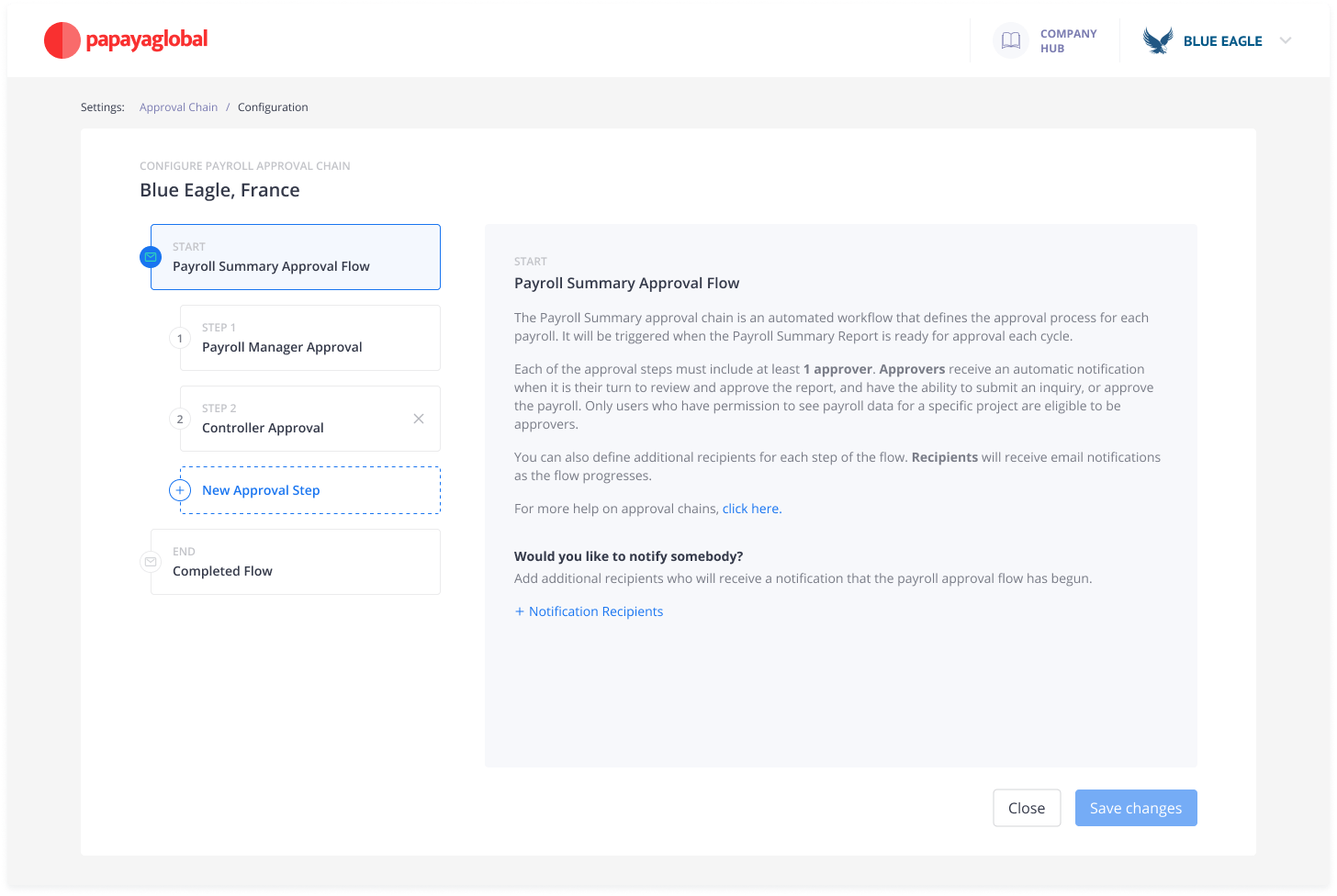 Payroll: How to Edit or Create a Payroll Summary Approval Chain