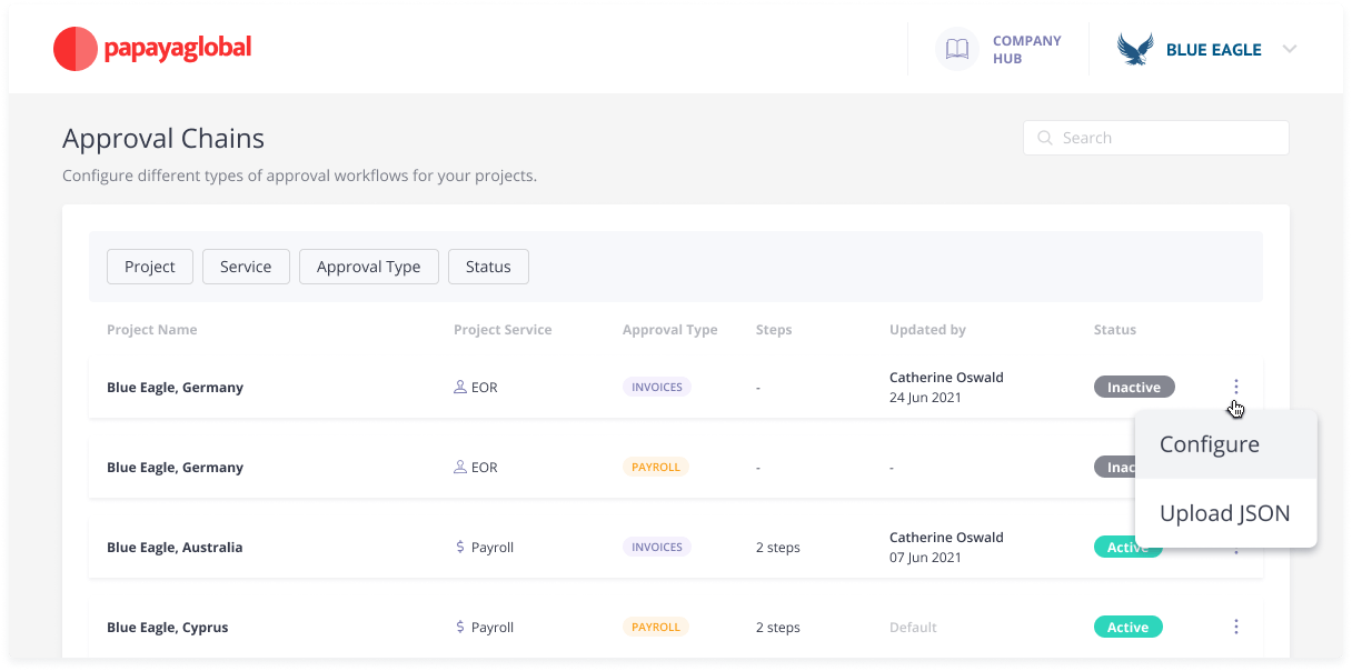 Payroll: How to Edit or Create a Payroll Summary Approval Chain
