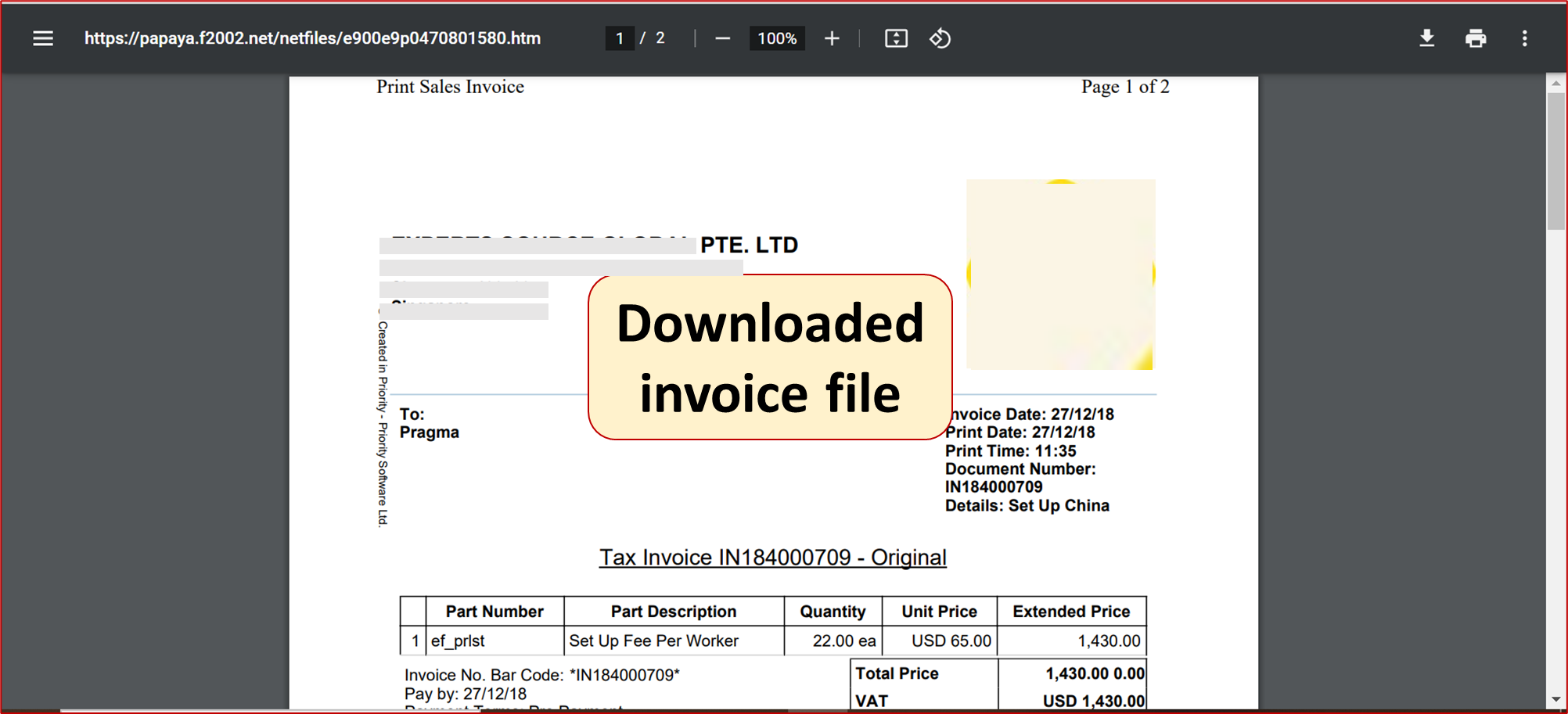 Invoice Management