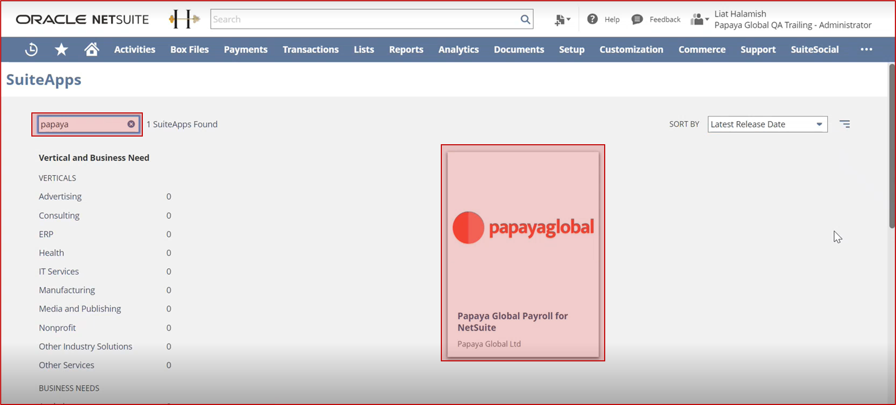 NetSuite API Integration