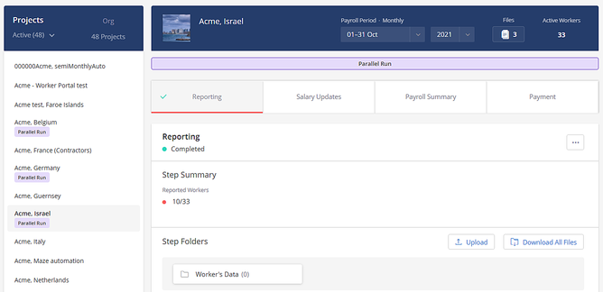 Payroll: Parallel Runs