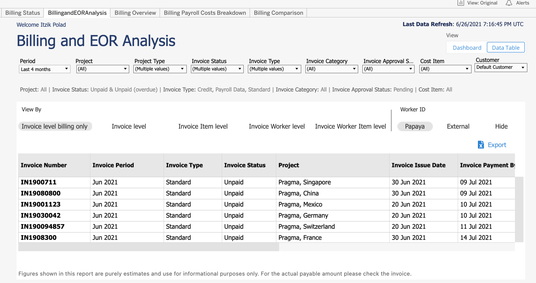 Reports: Billing Reports