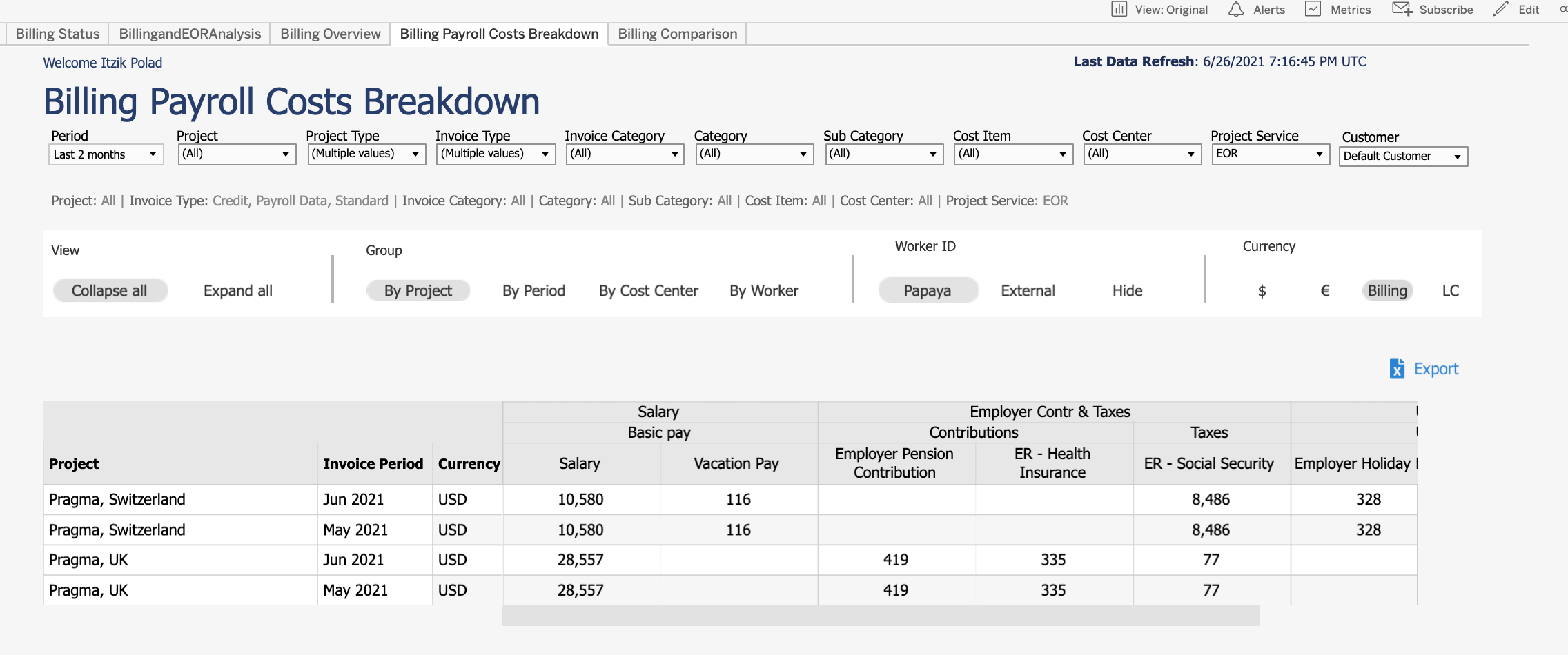 Reports: Billing Reports
