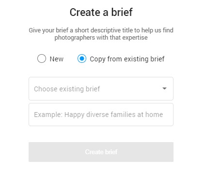 How to Enter Your Brief Online – Getty Images Custom Content