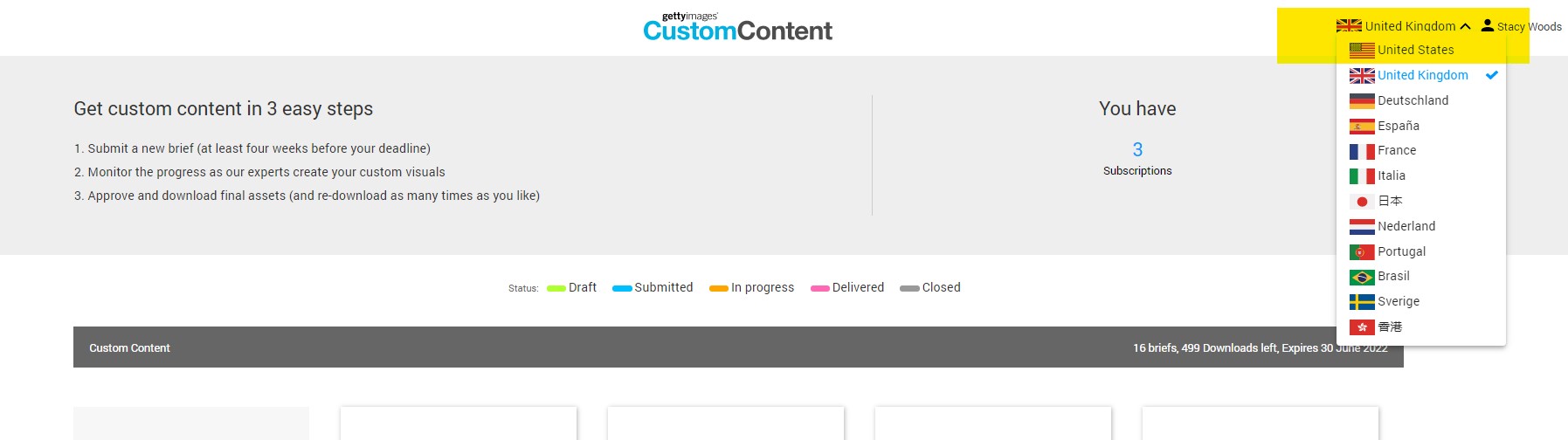 Online Platform: Overview and User Levels – Getty Images Custom Content