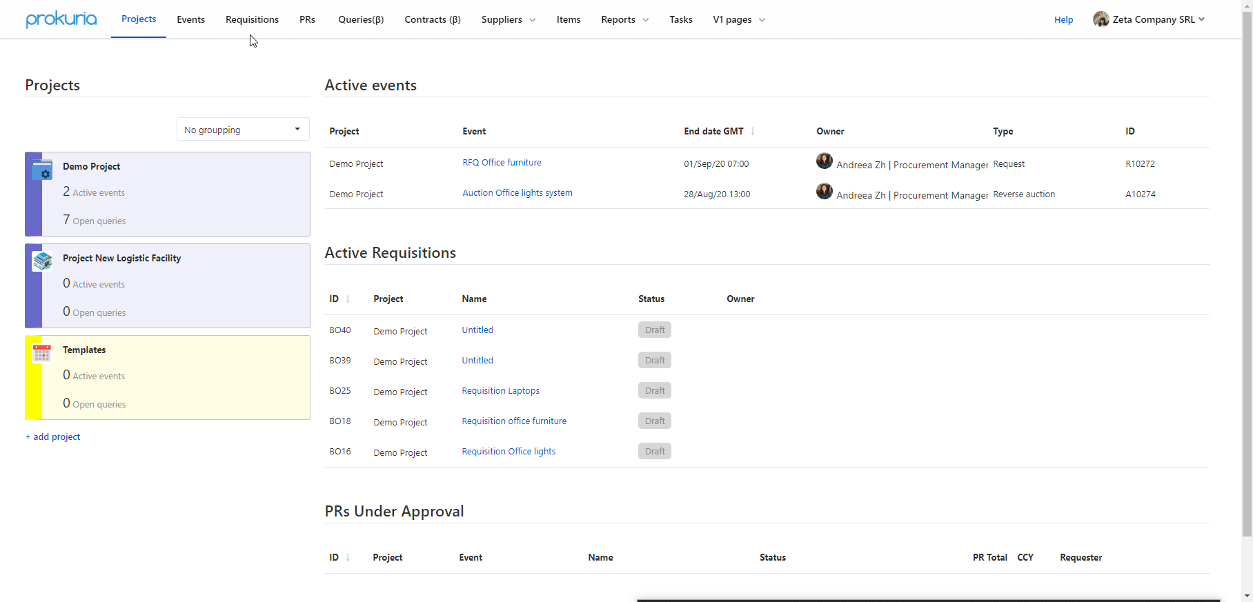 Create A Requisition Prokuria Help Center