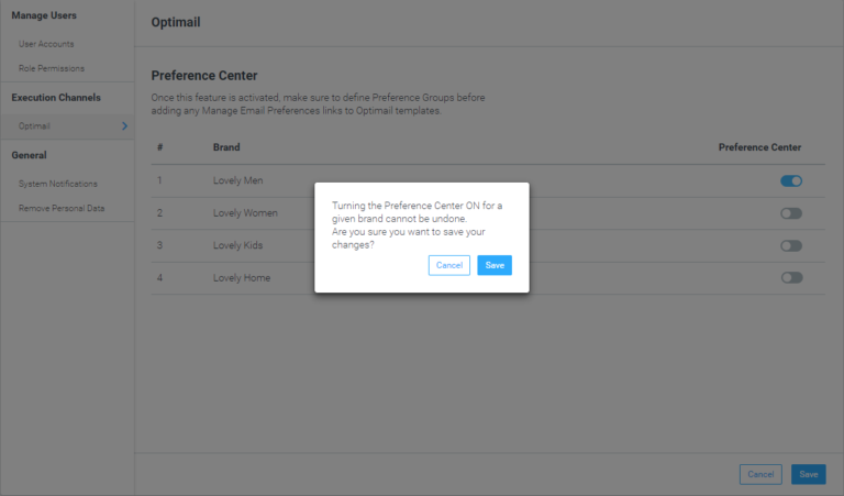 Implementing the OptiMail Preference Center – Optimove