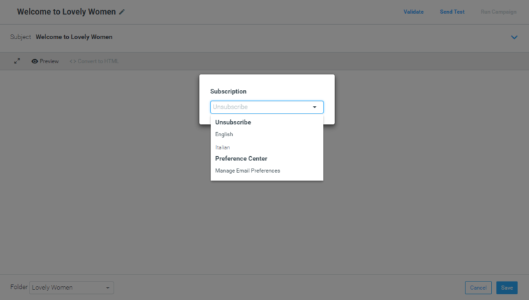 Implementing the OptiMail Preference Center – Optimove