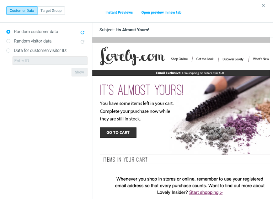 Previewing and Testing OptiMail Templates – Optimove